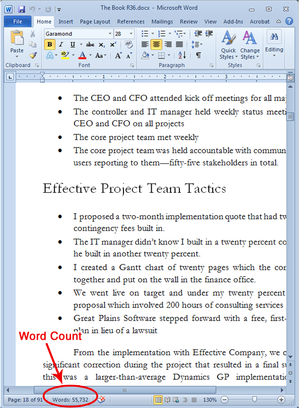 Ebook ConversionHow To Determine The Number Of Words In Your Book